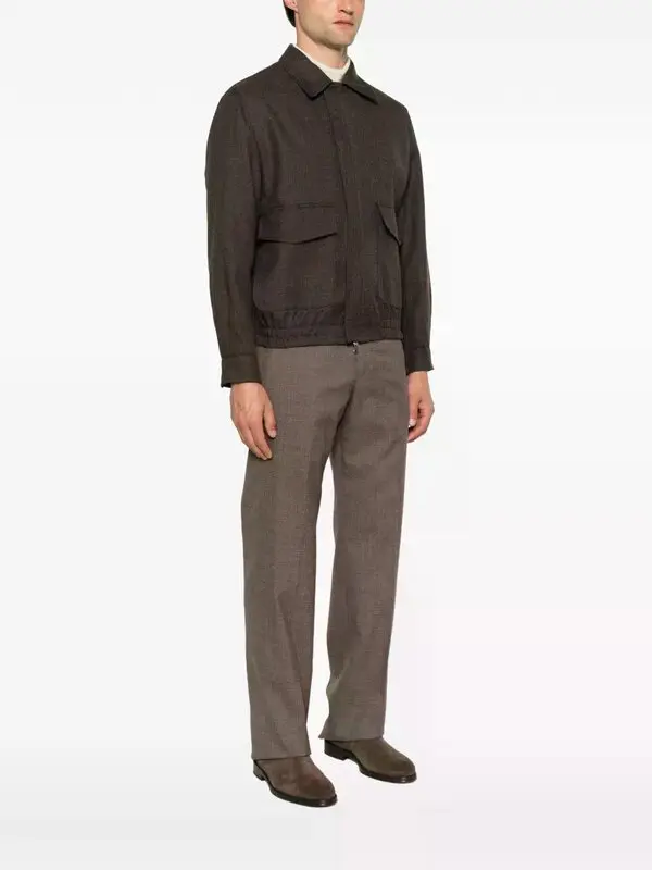BRIGLIA 1949 Flap-pocket Elasticated-hem Jacket