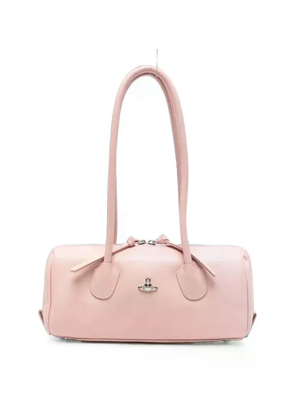 VIVIENNE WESTWOOD Polly Bowling Orb-plaque Leather Shoulder Bag - Pink