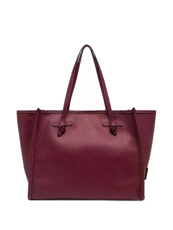GIANNI CHIARINI Large Marcella Grained Leather Shoulder Bag - Red