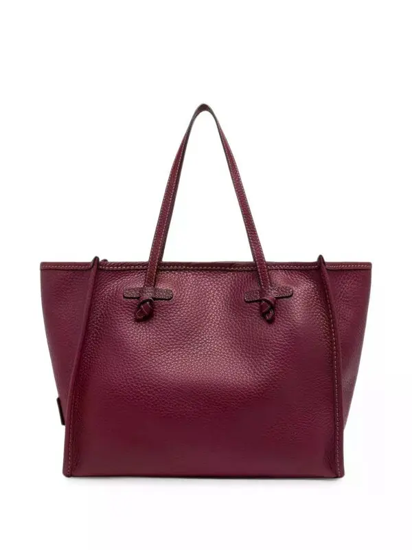GIANNI CHIARINI Large Marcella Grained Leather Shoulder Bag