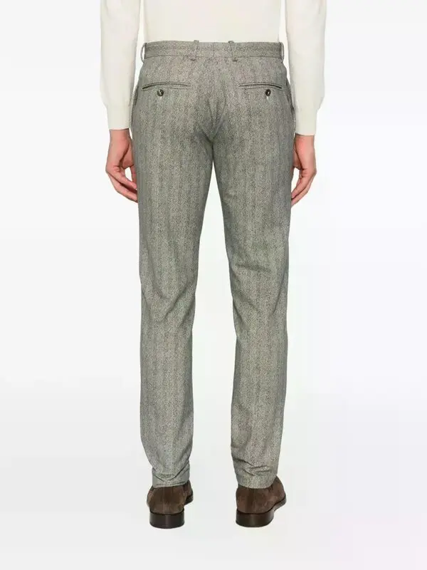 CIRCOLO 1901 Herringbone-pattern Trousers