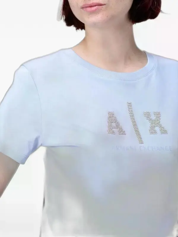 Armani Exchange Rhinestone-embellished T-shirt
