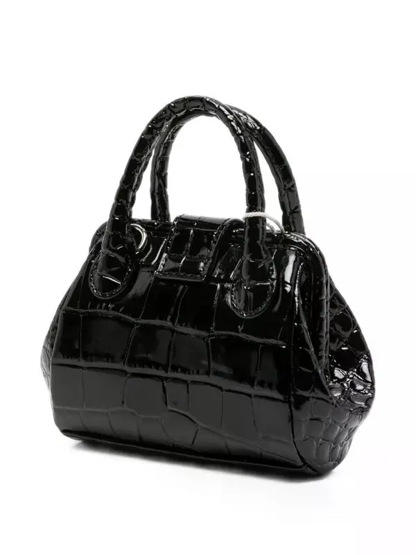 VIVIENNE WESTWOOD Orb Croc-effect Leather Mini Bag