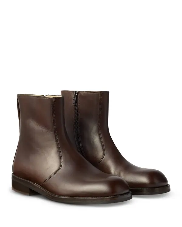 LEMAIRE Leather Zip Up Boots