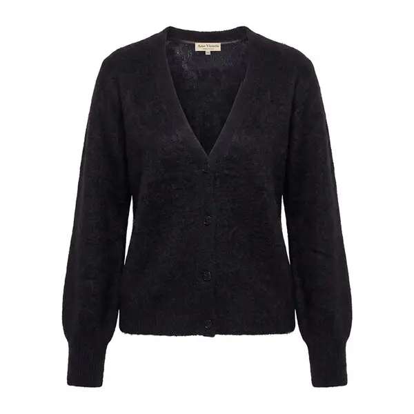 ANSE VICTORIN Lena Cashmere Silk Cardigan - Black