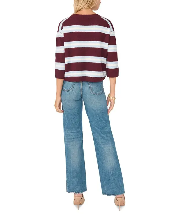 Vince Camuto Elbow Sleeve Crewneck Sweater