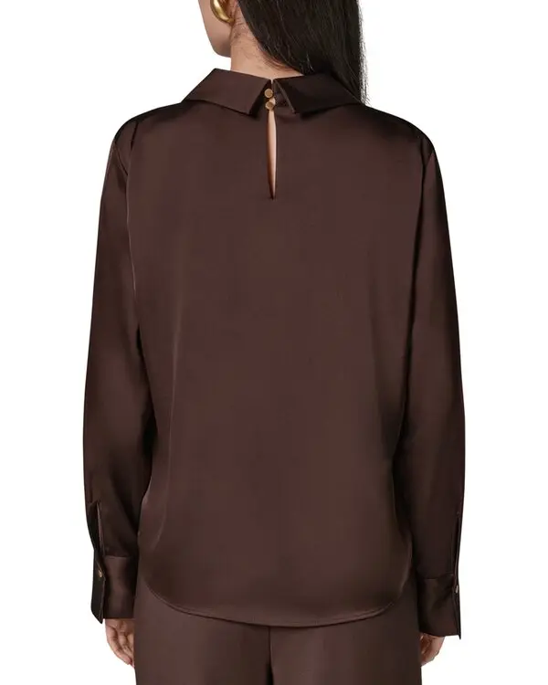 Donna Karan New York Embellished Long Sleeve Blouse