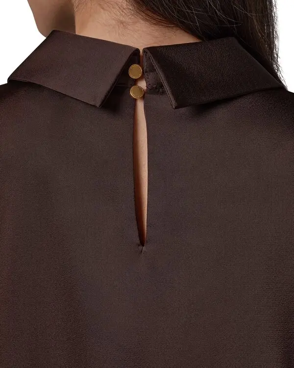 Donna Karan New York Embellished Long Sleeve Blouse