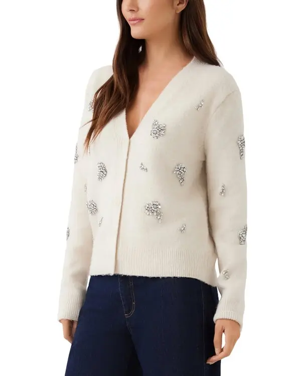 Karen Kane Embellished Rhinestone Cardigan Sweater
