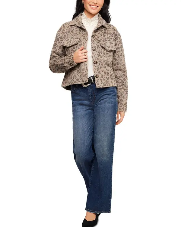 Karen Kane Brushed Faux Fur Shirt Jacket