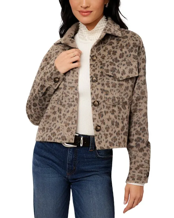 Karen Kane Brushed Faux Fur Shirt Jacket