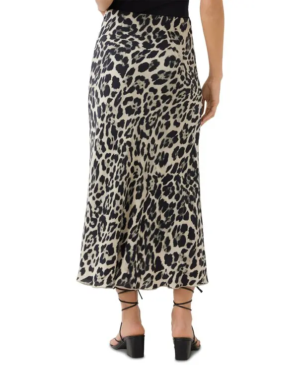 Karen Kane Printed Pull On Bias Cut Midi Skirt