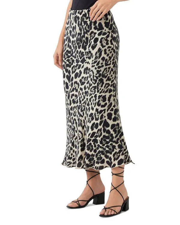 Karen Kane Printed Pull On Bias Cut Midi Skirt