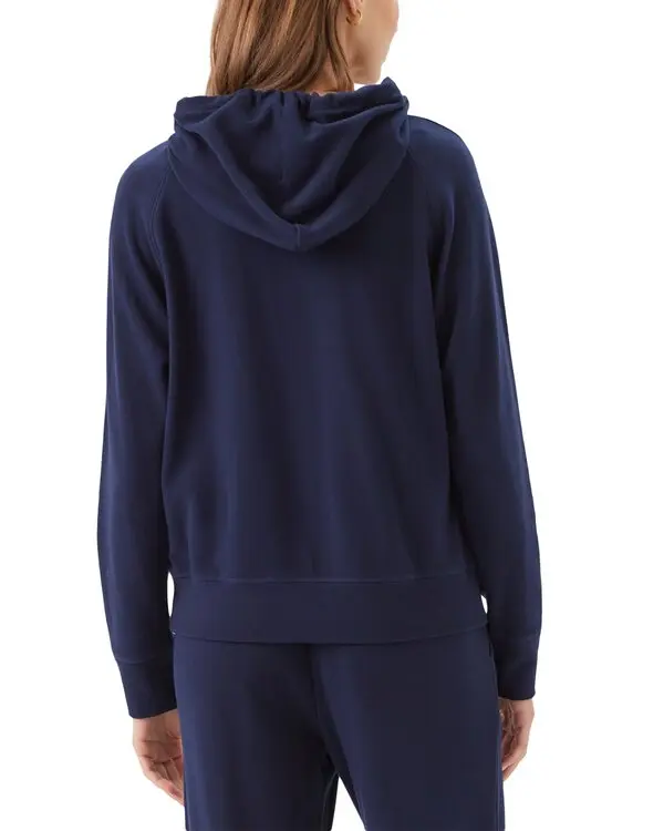 Karen Kane Rhinestone Drawstring Hoodie Sweatshirt