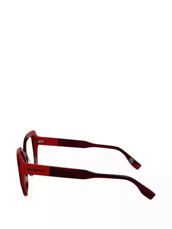Karl Lagerfeld Striped Geometric-frame Glasses