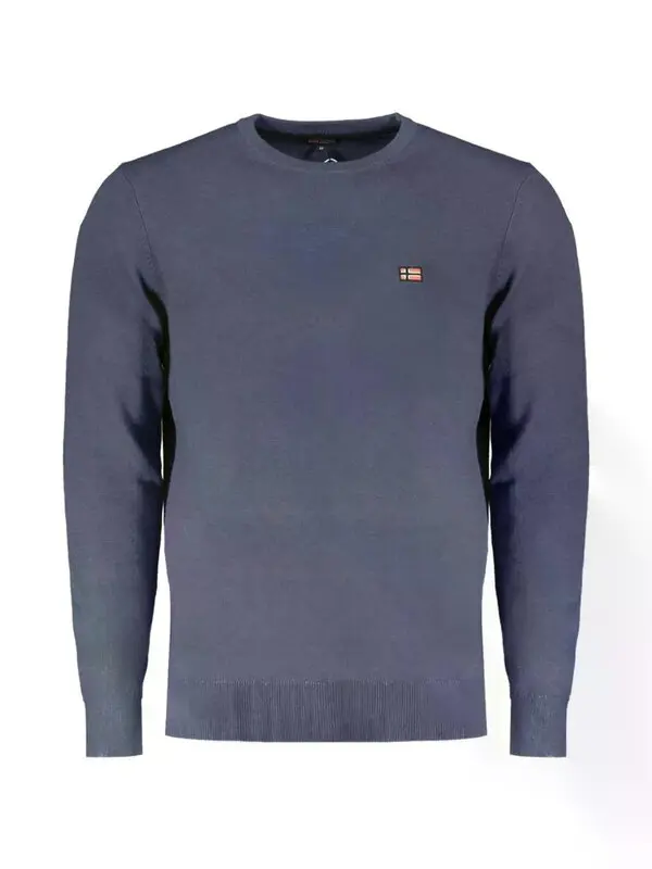 NORWEGIAN RAIN Logo-patch Crew-neck Sweater