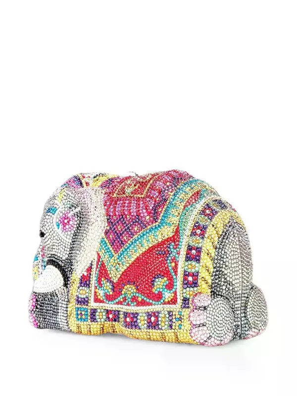 Judith Leiber Elephant Majestic Crystal-embellished Mini Bag