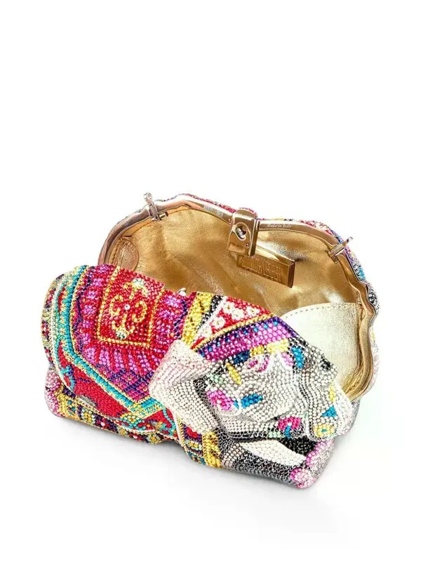 Judith Leiber Elephant Majestic Crystal-embellished Mini Bag