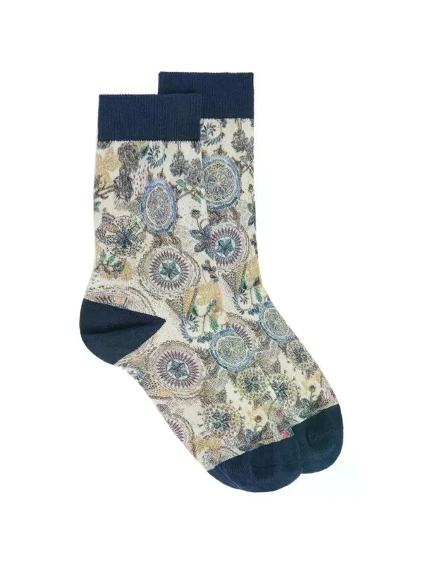 Momoni Nanami Pattern-print Socks
