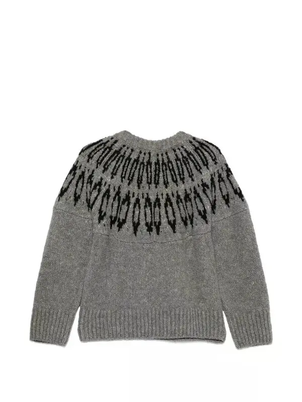 Altuzarra Coleman Intarsia-knit Sweater - Grey