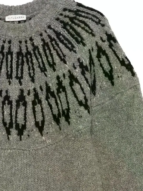 Altuzarra Coleman Intarsia-knit Sweater - Grey