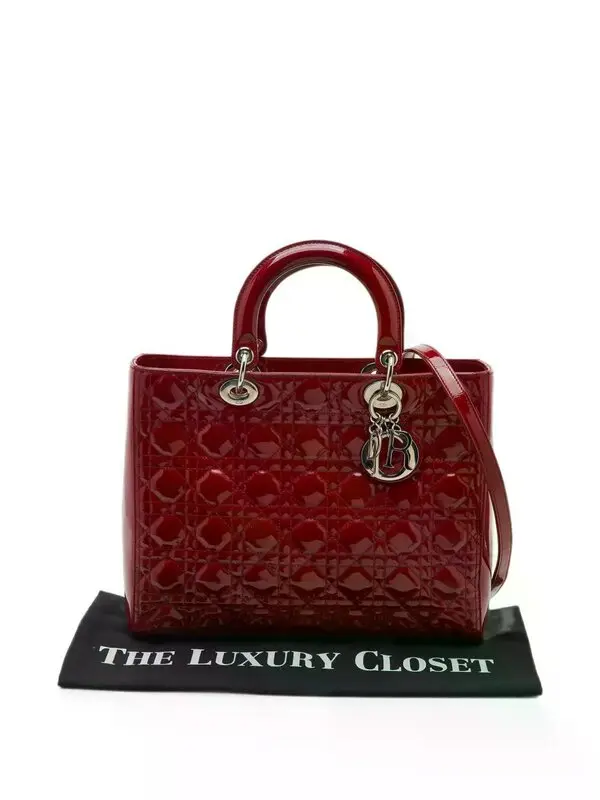 Dior 2012 Large Lady Cannage Tote Bag