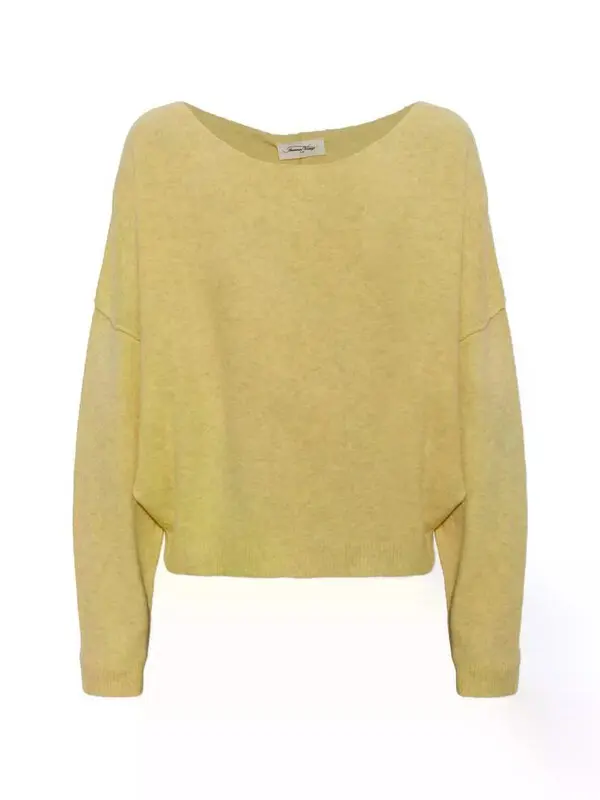 American Vintage Damsville Boat-neck Sweater - Yellow