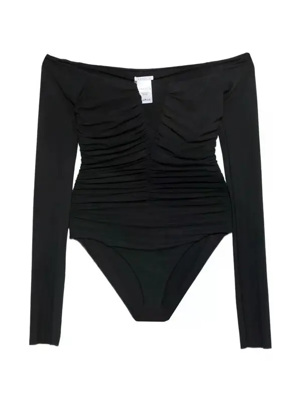 AMAZUIN Alika Off-shoulder Ruched Bodysuit