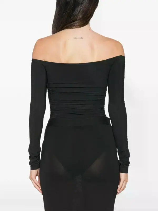 AMAZUIN Alika Off-shoulder Ruched Bodysuit
