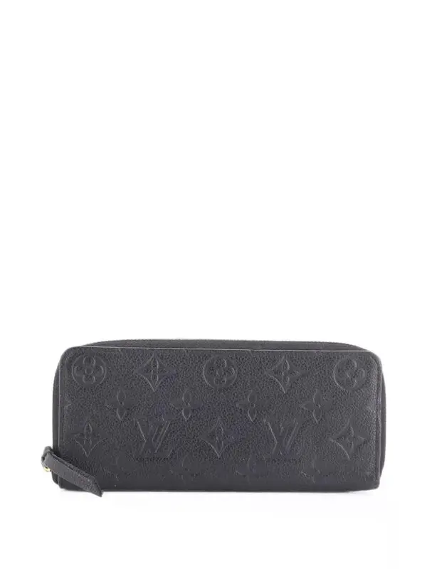 LOUIS VUITTON Clemence Wallet Monogram Empreinte Leather Small Wallets