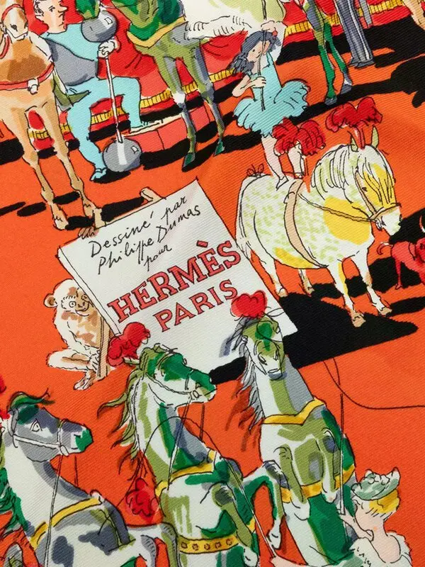 Hermès 2000-2026 Cirque Molier Silk Scarf 90 Scarves