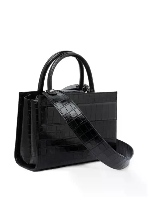 TWENTY FOURHAITCH Mini Serane Croc-embossed Leather Tote Bag