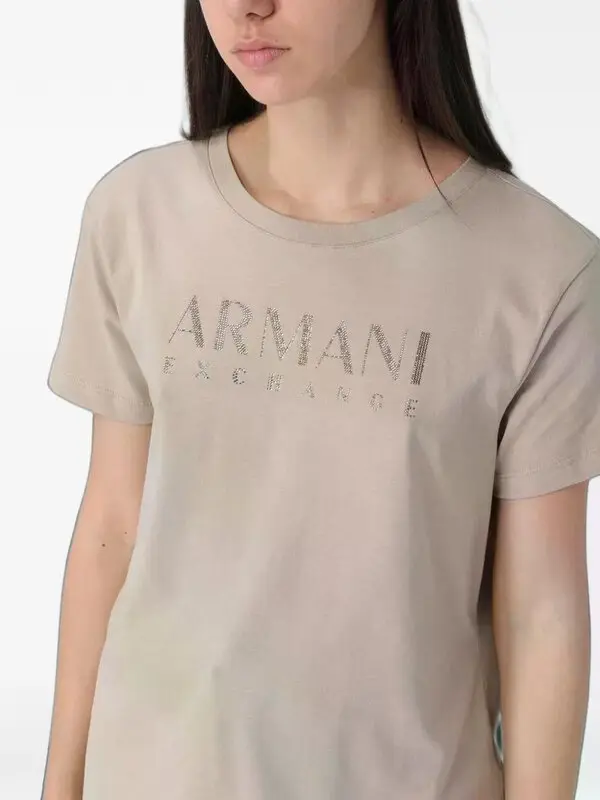 Armani Exchange Rhinestone-embellished T-shirt