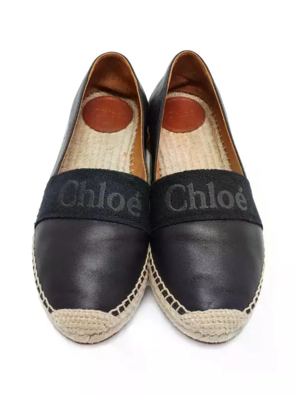 Chloé Piia Logo-embroidered Espadrilles