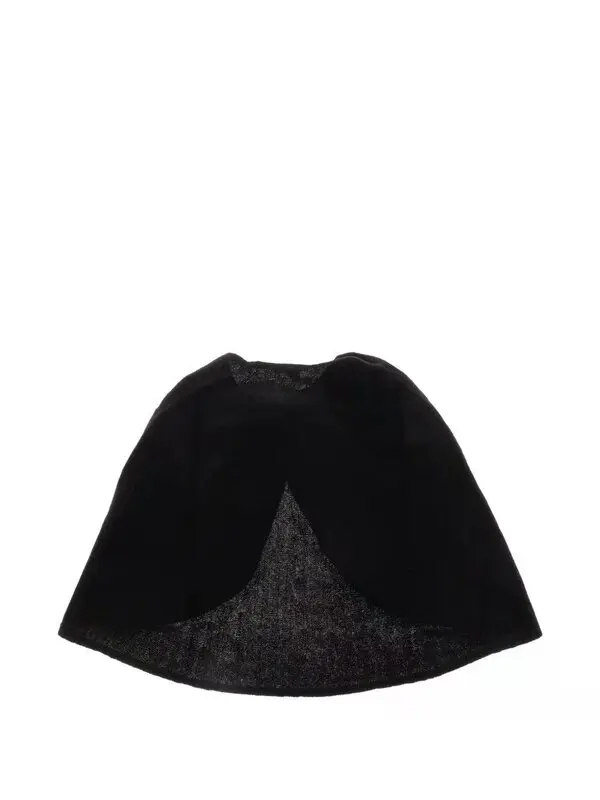 BY MALENE BIRGER Pinne Knot-detail Poncho - Black
