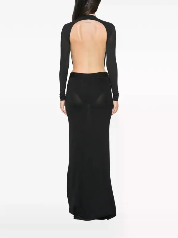 AMAZUIN Anais Cut-out Ruched Bodysuit - Black