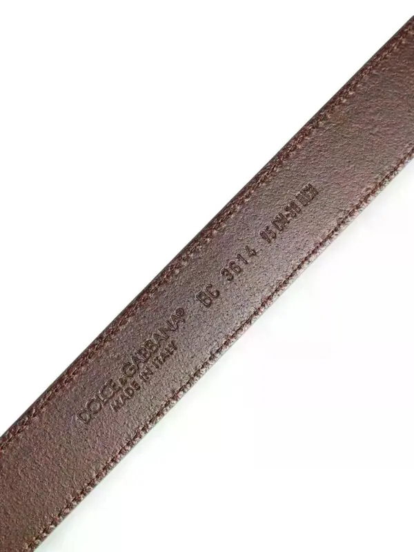 Dolce & Gabbana Smooth Leather Belt