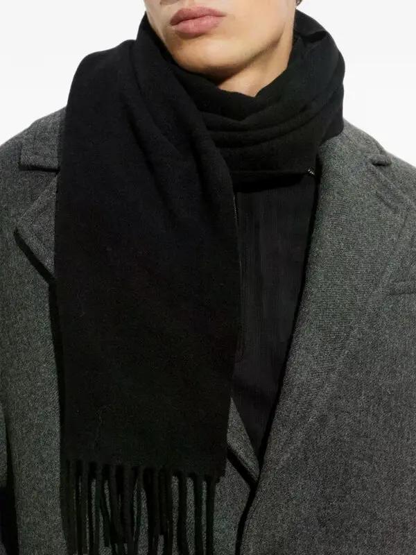 AMI Paris Wool Scarf With De Coeur
