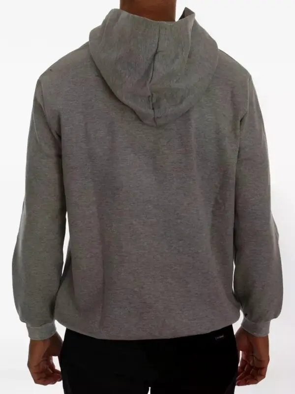 DANIELE ALESSANDRINI Kangaroo-pocket Logo-plaque Hoodie