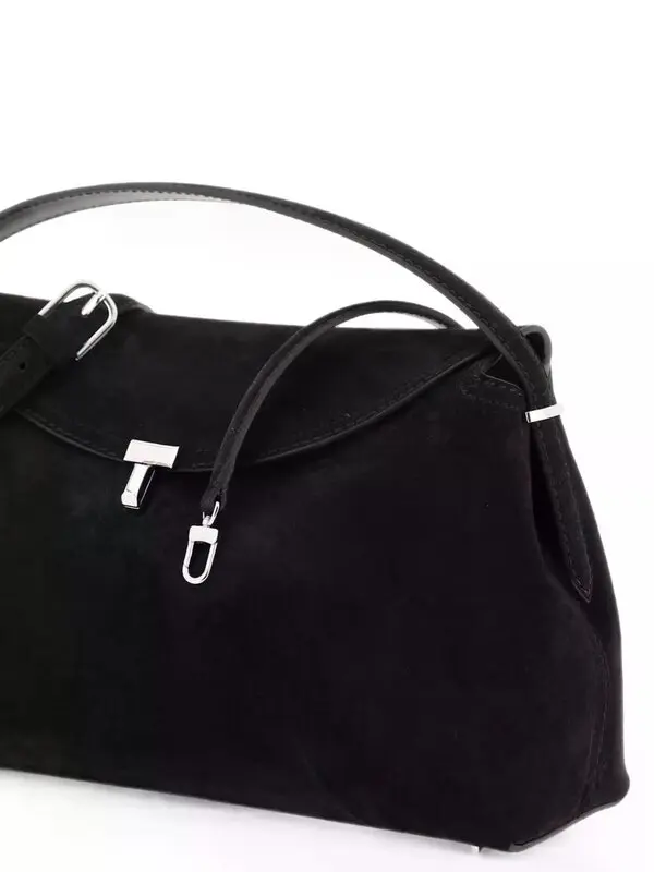 TOTEME T-lock Suede Cross Body Bag - Brown