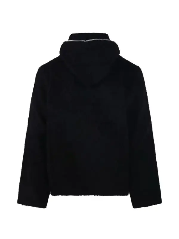 Our Legacy Brushed-finish Hooded Jacket - Black