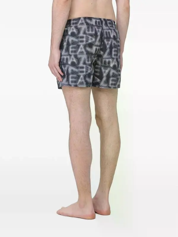 EA7 Logo-print Swim Shorts