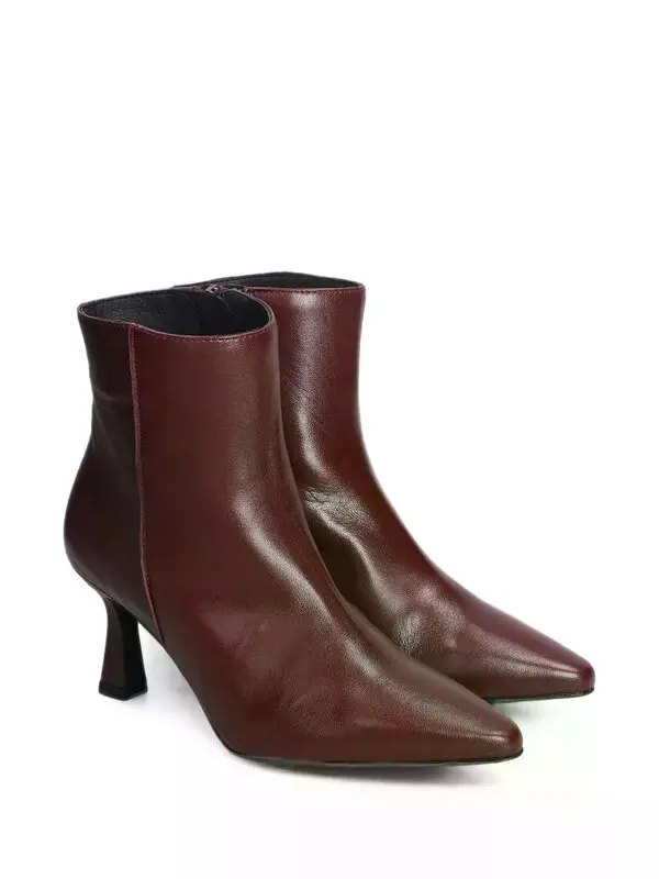PEDRO MIRALLES Pointed-toe Leather Ankle Boots