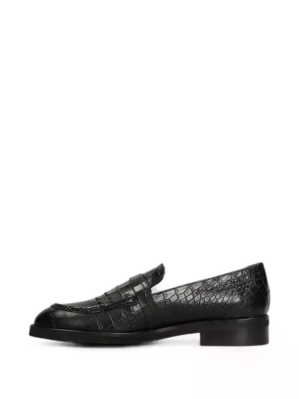 PEDRO MIRALLES Fringed Crocodile-effect Loafers