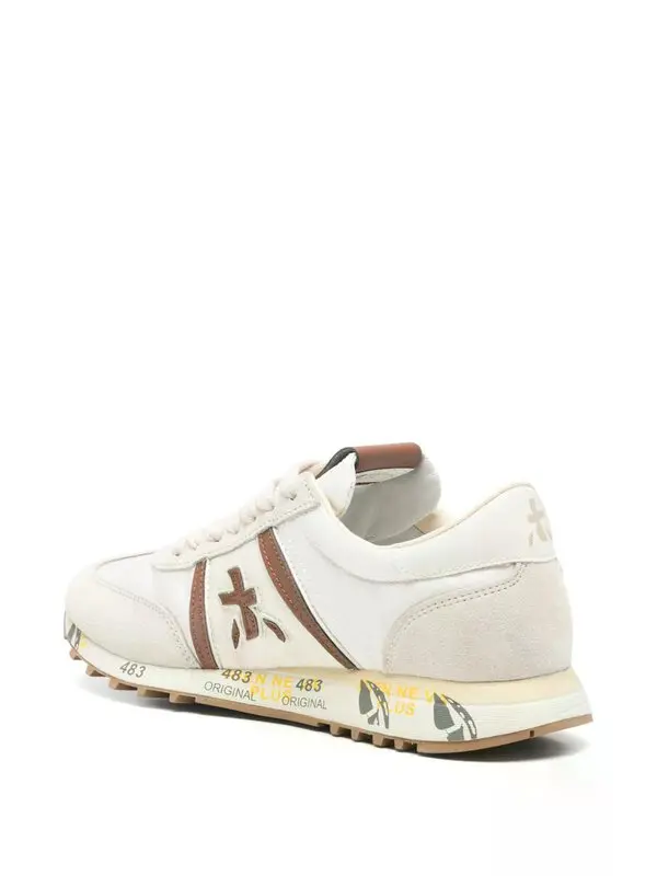Premiata Lucy Logo-patch Sneakers - Neutrals