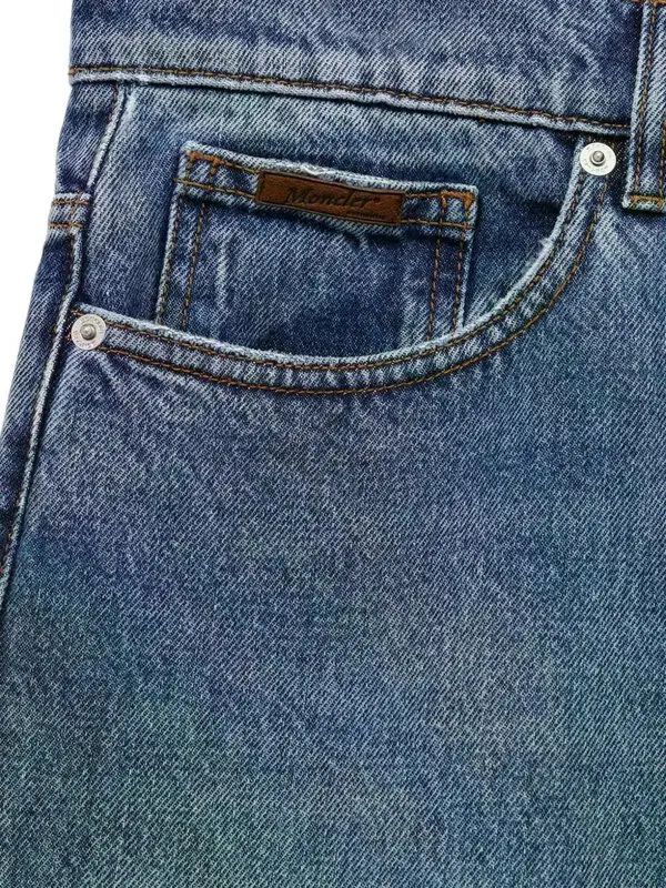 Moncler Logo-patch Straight-leg Jeans