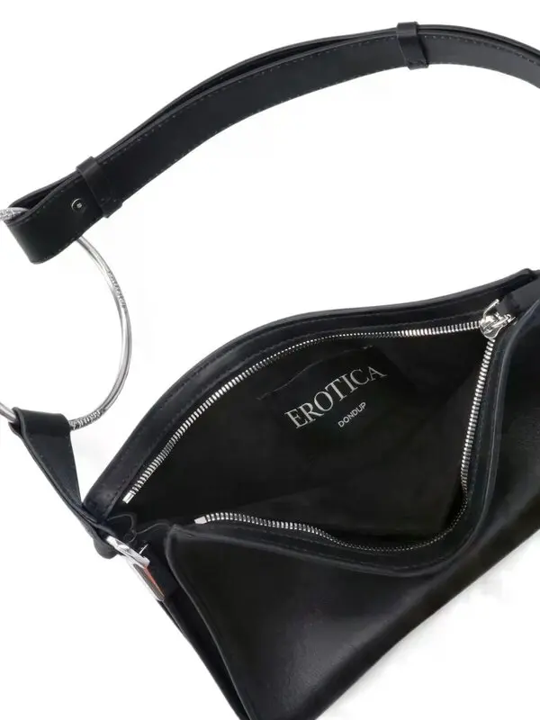 DONDUP Ring-detail Leather Shoulder Bag