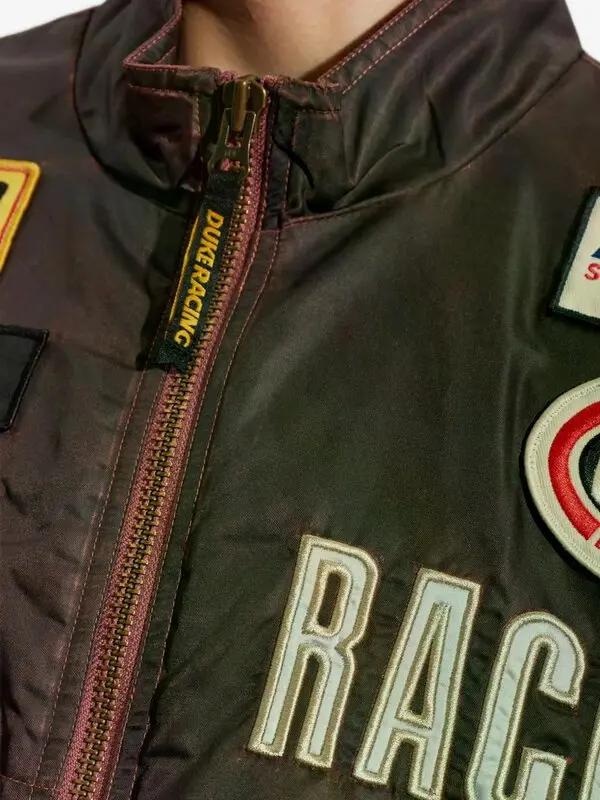 DUKE + DEXTER Dr4 Patch-embellished Bomber Jacket