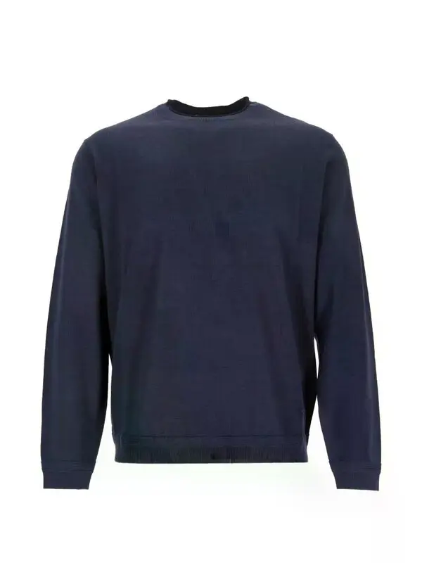 Emporio Armani Logo-embroidered Crew-neck Sweater