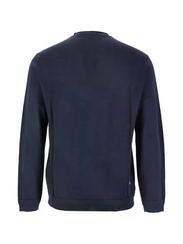 Emporio Armani Logo-embroidered Crew-neck Sweater